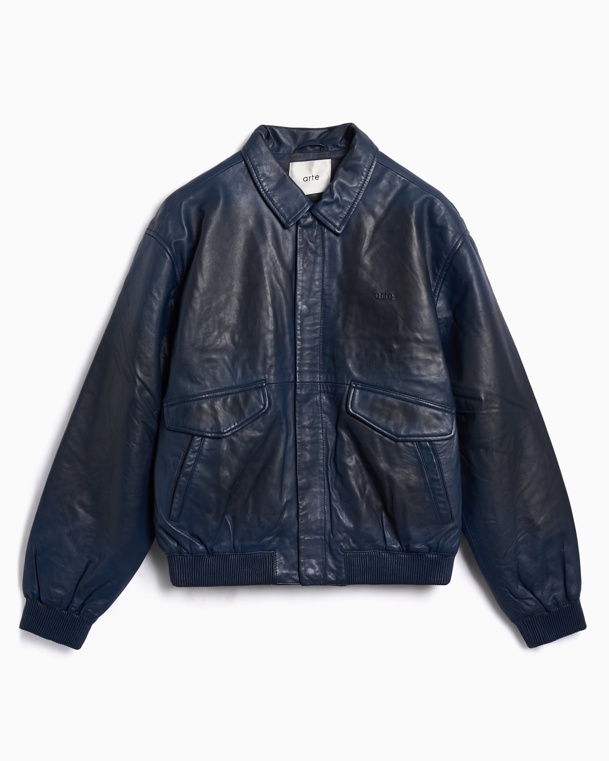 Arte Antwerp Fade Leather Men's Bomber