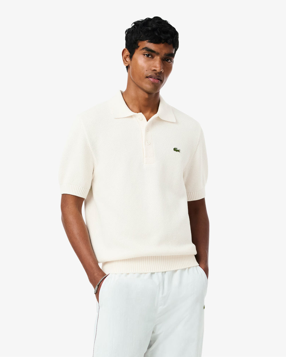 Lacoste Re-edition Logo Relaxed Men's Polo Shirt